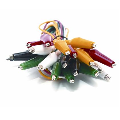 080121 - 10 Alligator Clip Test Leads Package - Mueller Electric