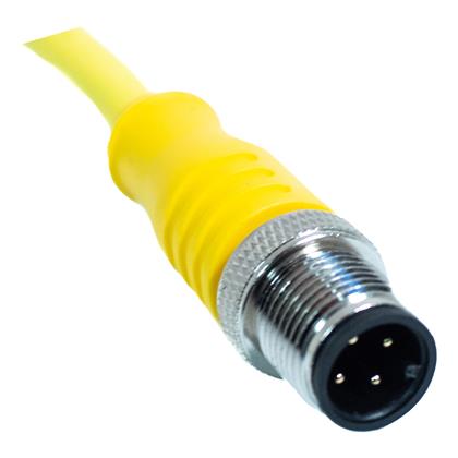 C4A02F010 - M12 Cordset, 4-Position Male Straight-Open End, 18AWG, 10FT ...